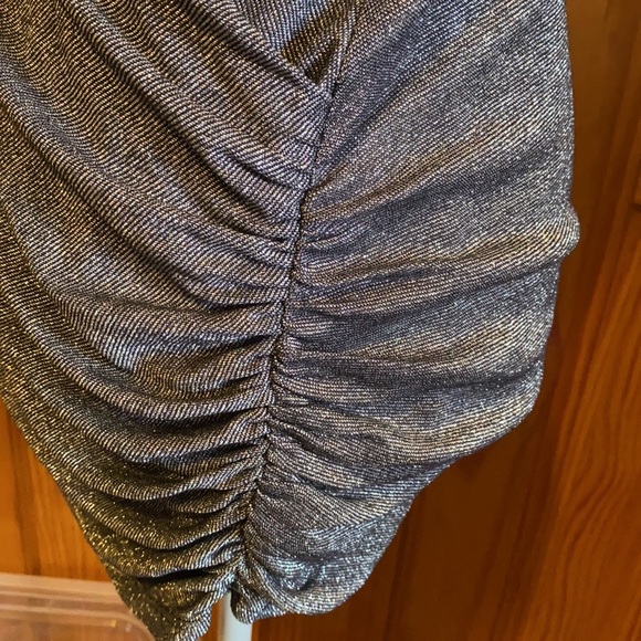 Allen B. By Allen Schwartz | Dresses | Allen B Scrunched Dress Metallic ...